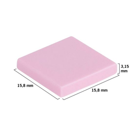 Loose tile 2X2 light pink 970 | Q-BRICKS® | pure imagination