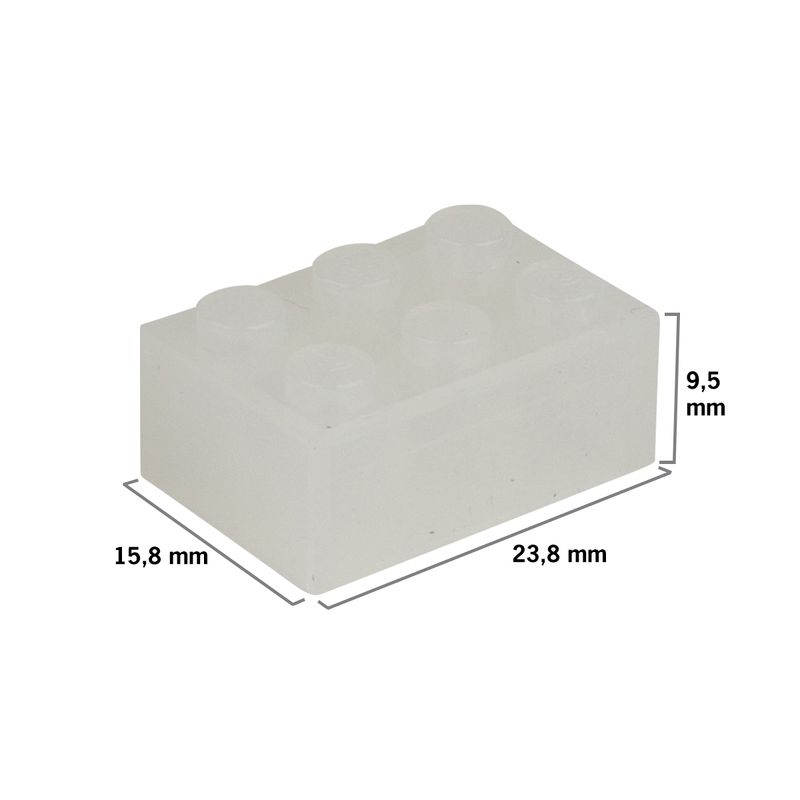 Loose brick 2X3 Neon 200 | Q-BRICKS® | pure imagination