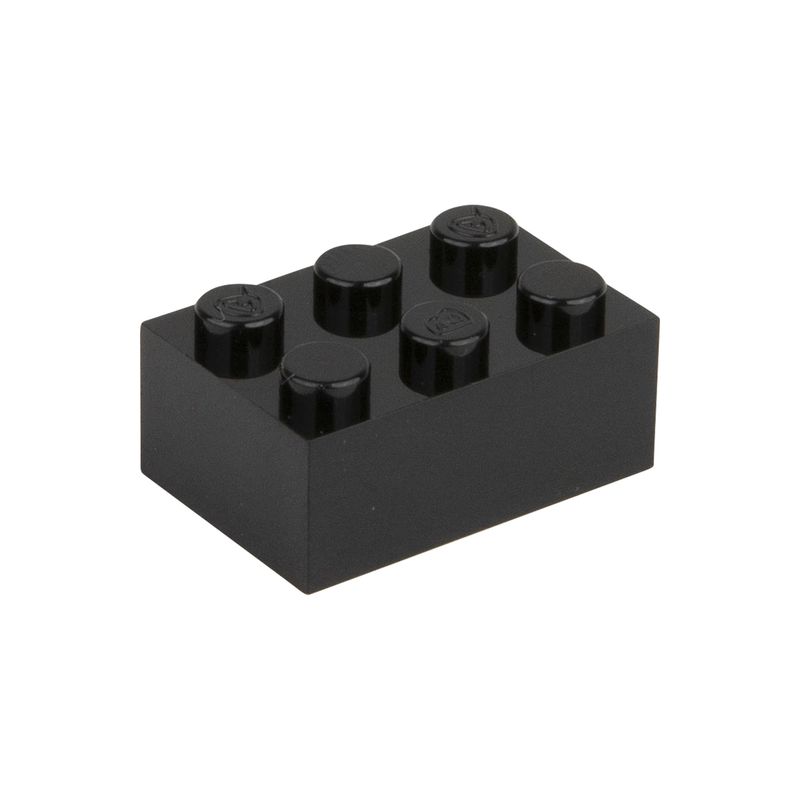 Loose brick 2X3 traffic black 650 | Q-BRICKS® | pure imagination