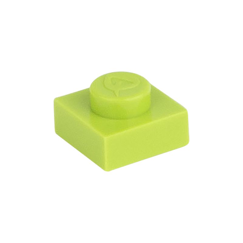 Loose plate 1X1 bright green 334 | Q-BRICKS® | pure imagination