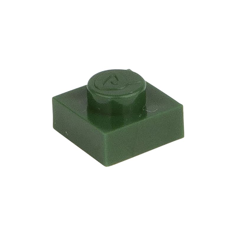 Loose plate 1X1 moss green 484 | Q-BRICKS® | pure imagination